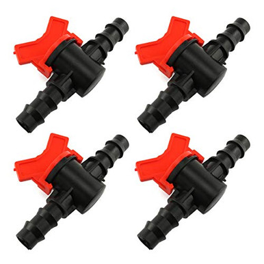 E-outstanding Barbed Ball Valve 4PCS 12 Inch ID Shut-Off Switches in ...