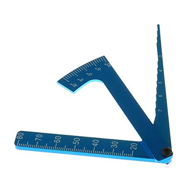 DGZZI Adjustable Metal Ruler Measure Height Wheel Rim 3 in 1 Incline ...