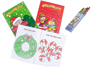 AfterthoughtRI Christmas Coloring Book 12 Pack with Christmas Crayons ...