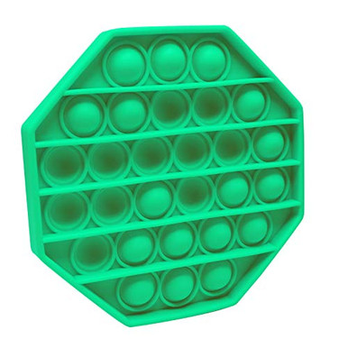 Silicone Push Pop Bubble Fidget Sensory Toy Push Pop Fidget Toy Green ...