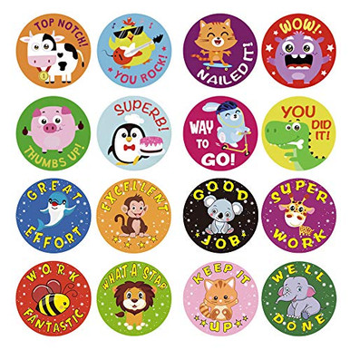 Animal Reward Stickers for Kids 1000pcs Teacher Stickers for Students ...