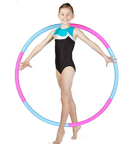 Kids Hoola Hoop Set 6 Parts Weight and Size Adjustable Detachable ...