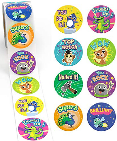 Reward Stickers for Kids by Sweetzer and Orange - 1000 Stickers 8 ...