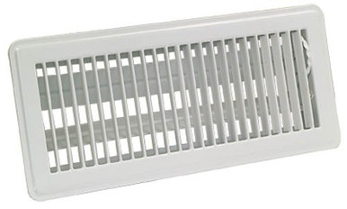 EZ-FLO 61605 Steel Floor Air Diffuser with Louvered Design with Grille Opening of 4-Inch x 12 ...