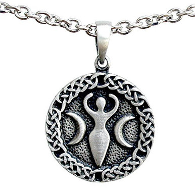 Lunar Deity Selene Artemis Moon Goddess Celtic Pagan Wicca Pewter ...