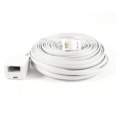 Uxcell UK BT 6P4C Male to Female Telephone Cable Connector, 12M for ...