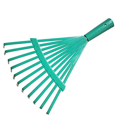 Kids Help Garden Hand Rake 11 Tine Small Shrub Rake for Children Head ...
