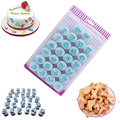 Alphabet and Numbers Fondant Cake Mold Alphabet Letter Fondant Cake ...