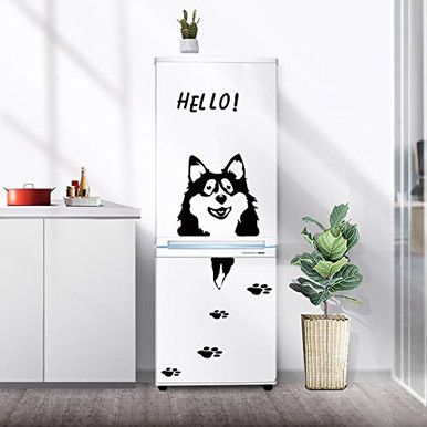 BIUBIUGO Husky Dog Paws Wall Decals Vinyl StickerKids Room Boy Girl ...