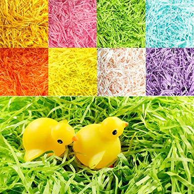 Easter Basket Grass 8 Colors Shredded Tissue Raffia Recyclable Paper ...