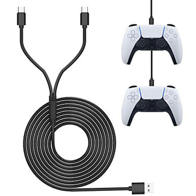 BEJOY Dual USB C Controller Charger Cable for PS5 Xbox Series S and X ...