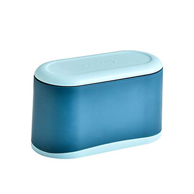 ANBOLU 0_4 Gal Mini Trash Can with Lid Stylish Desktop Wastebasket for ...