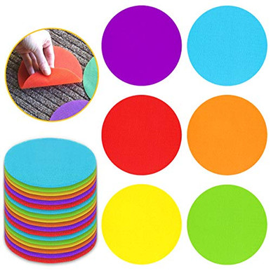 YG-Oline 24 Pcs 5 Sitting Spots for Classroom Carpet Markers Sitting ...