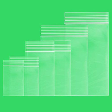 Assorted Clear Plastic ZIPLOCK Bags - GPI 600 Pack - 2 mil 6 Sizes 1 ...