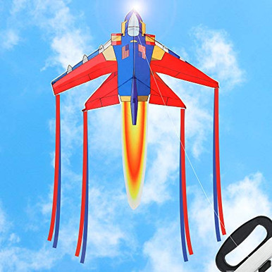 Easy to Fly Fighter Jet Kite for Toddlers Kids and Adults 47 Inch ...