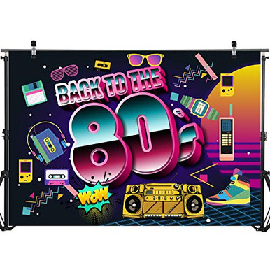 Back to The 80s Backdrop for Parties 80s Theme Backdrop Hip Hop ...