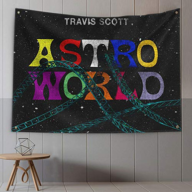 Travis Scott Astroworld Flag Funny Poster UV Resistance Fading and ...