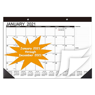 2021 Desk Pad CalendarLarge Monthly Pages 11x17 Wall Calendar Daily ...