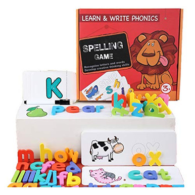 HUALITOY Write See Spell Learning Toys Montessori Preschool Educational ...