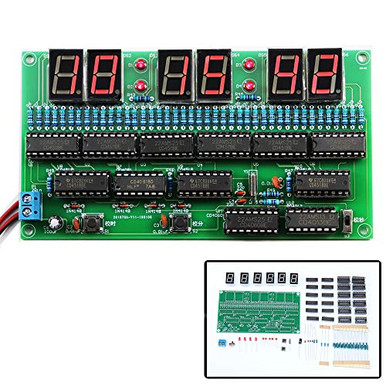 DIY Electronic Clock kit 6 bit Digital Circuit Clock Production kit ...