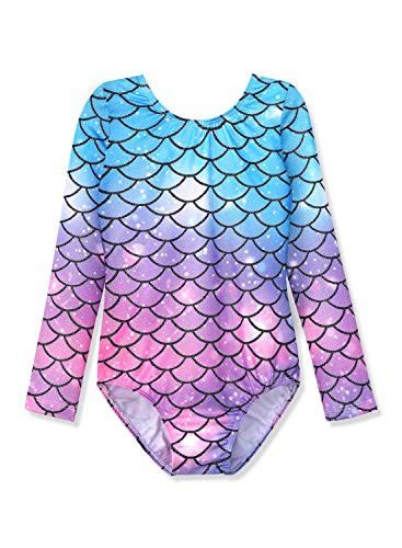 mermaid scale leotard for gymnastics 4t 5t toddler girls toddlers ...