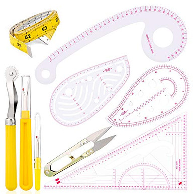 Sewing Ruler 4 Style Clothing Patterning Ruler Sew French Curve Ruler ...