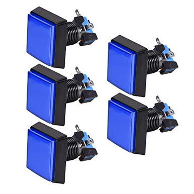 uxcell Game Push Button 50x50 Square 12V LED Illuminated Push Button ...