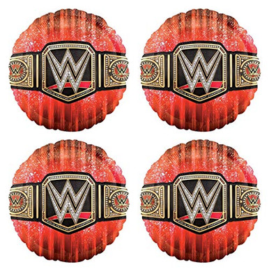 WWE Wrestling Party Balloon Decorations - Pack Of 4 Birthday Balloons ...