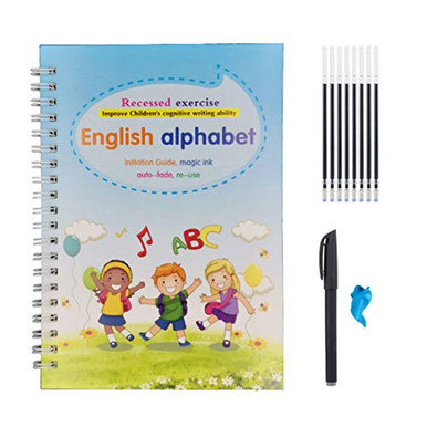 English Reusable Calligraphy Copybook Magic Calligraphy That Can Be ...
