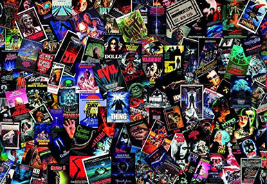 Horror Movie Poster Collage Jigsaw Puzzle for Adults 1000 Piece ...