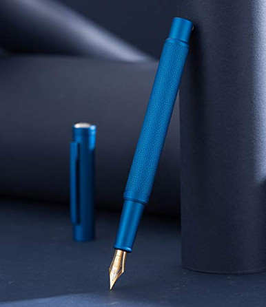 Hongdian Blue Forest Fountain Pen Fine Nib Classic Design with ...
