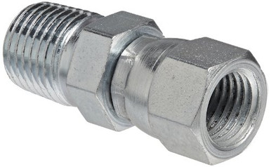 Eaton Weatherhead 9100X4X4 Carbon Steel SAE 37 Degree JIC Flare-Twin Fitting Swivel Adapter 14 ...