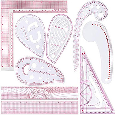 9PCS French Curve Ruler French Curve Ruler for Pattern Making French ...