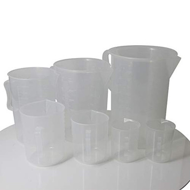 Othmro Chemistry Laboratory Transparent Liquid measuring cup Plastic ...