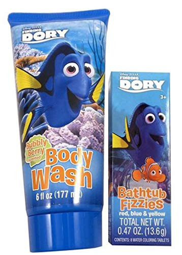 Disney Pixar Finding Dory Bath Time Bundle 6 fl oz Bubbly Berry Scented ...