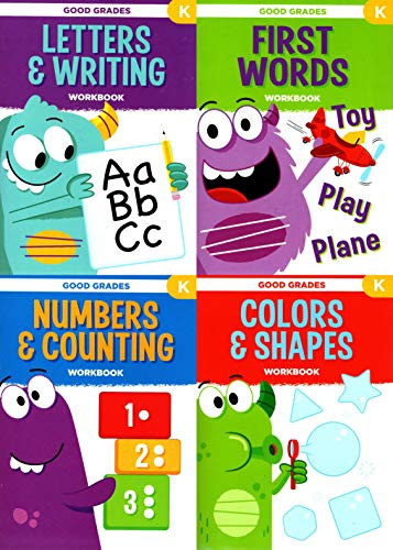 Good Grades Kindergarten Educational Workbooks Numbers and Counting ...