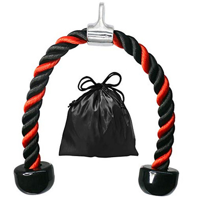 GRLIFE Tricep Pull Down Rope 27 Inch Heavy Duty Tricep Rope Cable ...