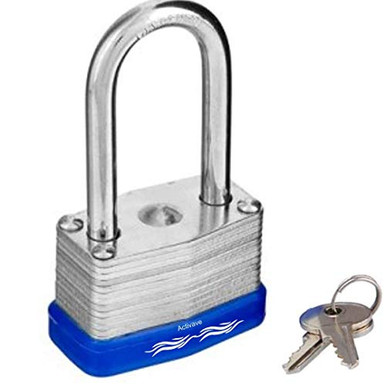 Activave Padlock Long Nose Padlock with Keys Heavy Duty Key Padlock ...