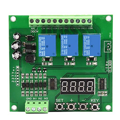 3-Channel Relay Control Module Programmable 3-Channel Relay Control Module Trigger Delay Timer ...
