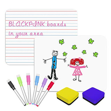 Bestgrass Small Dry Erase Board for Kids Learning Handwriting Double ...