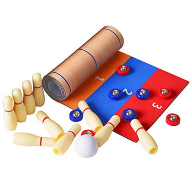 Table Top Shuffleboard 3 in 1 Table Curling Game Table Game Bowling ...