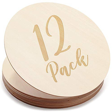 Unfinished Wood Circles for Crafts - 12 Inch Wood Rounds Wooden Cutouts ...