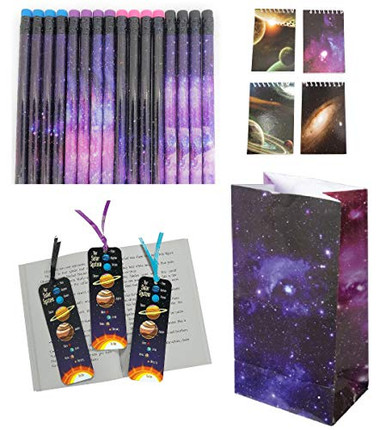 Party Favor Pack 48 Galaxy Pencils 24 Solar System Bookmarks 16 Space ...