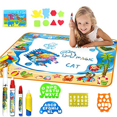 jxcmhg Aqua Magic Drawing Board Set for Toddlers Kids Water Doodle Pad ...
