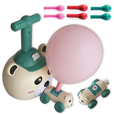 Panda Balloon Powered Car Toy Kit for Kids Air Power Racer Cars with ...