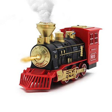 Hot Bee Electric Toys Train Steam Locomotive Engine - Battery Operated ...