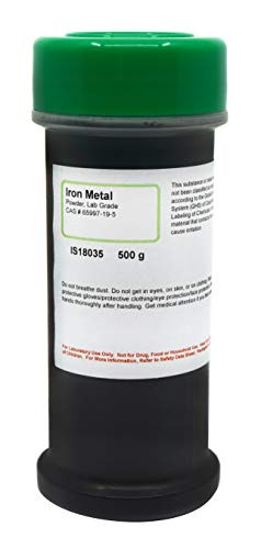 Laboratory-Grade Iron Metal Powder 500g - The Curated Chemical ...