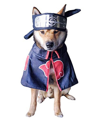 ChoChoCho Anime Cosplay Akatsuki Cloak for Dogs and Cats Anime Plush ...