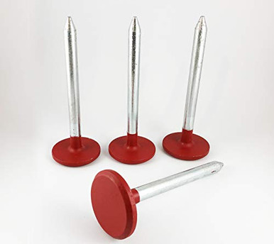 Property Boundary Markers - Set of 4 - Metal Survey Stake Pack Red ...