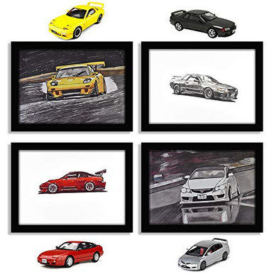 JDM Posters and Postcards Wall Art Car Poster DecorRacing Car Poster ...